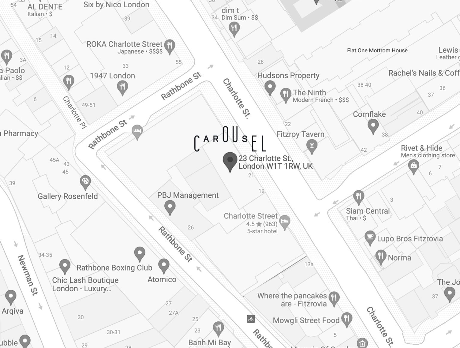 Hire & Events | Carousel-London